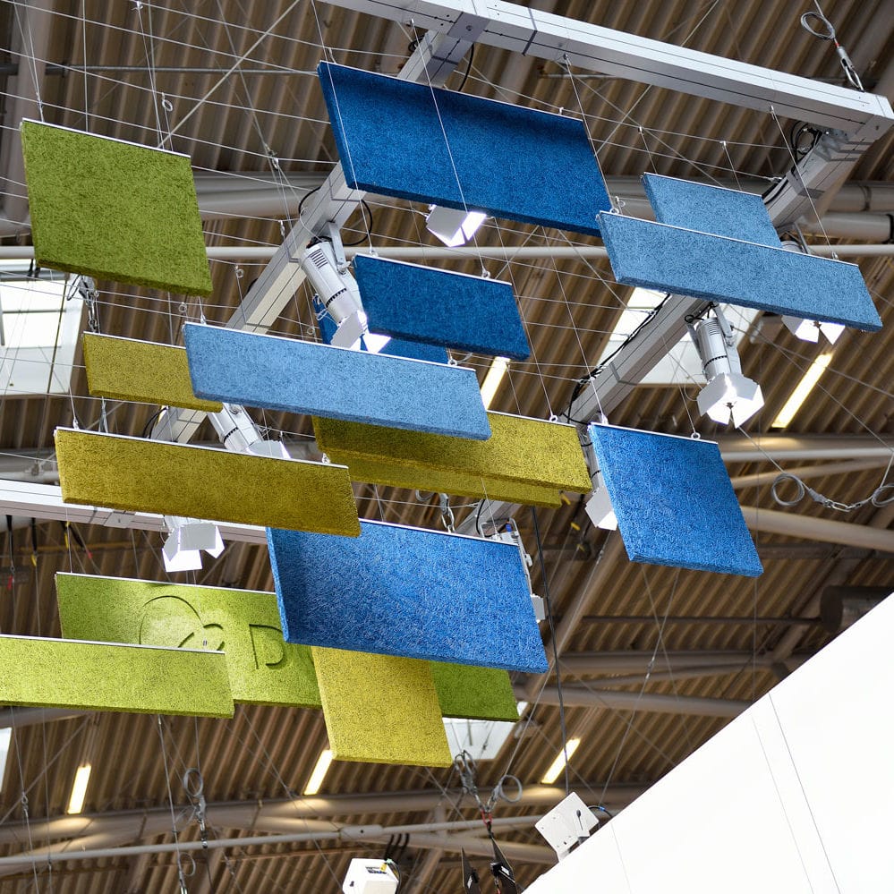 Baffle acoustique en bois ciment - Troldtekt A/S - suspendu / mural ...