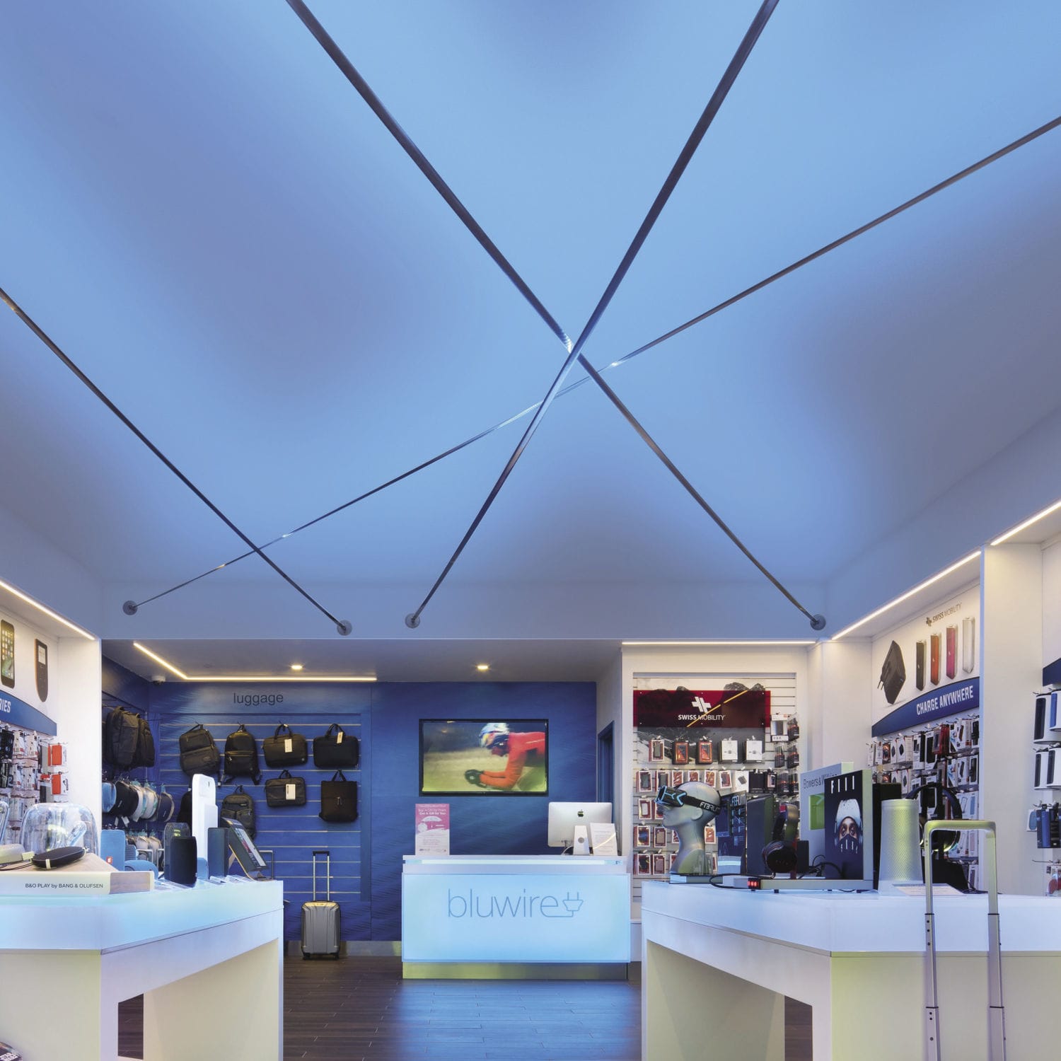 Barrette d'éclairage à LED - SKYLED SOFT LINE - Luz Negra - en inox