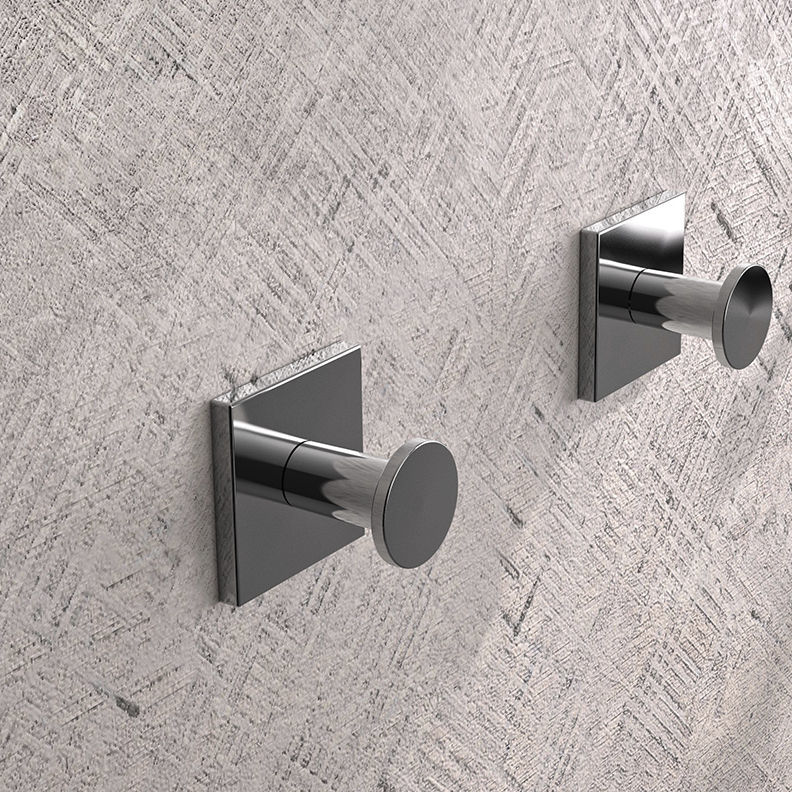 Patère contemporaine - KAY - Ceramicas Gala - en métal chromé / simple / de salle de bain