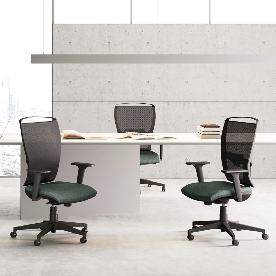 Fauteuil de bureau contemporain - CIAK - Las Mobili - en maille / en ...