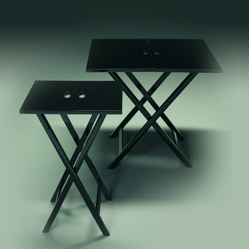 Table d'appoint contemporaine - Ecart International - carrée / pliante ...