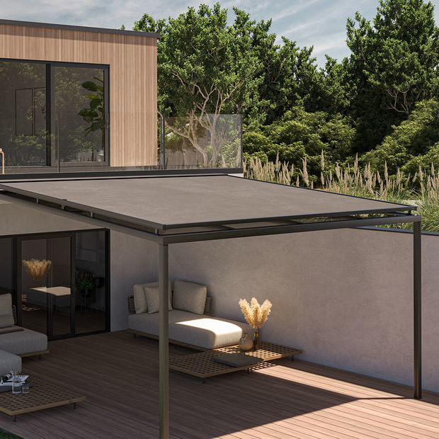 Store banne vertical - SOLEYA - HELLA - motorisé / professionnel / de ...