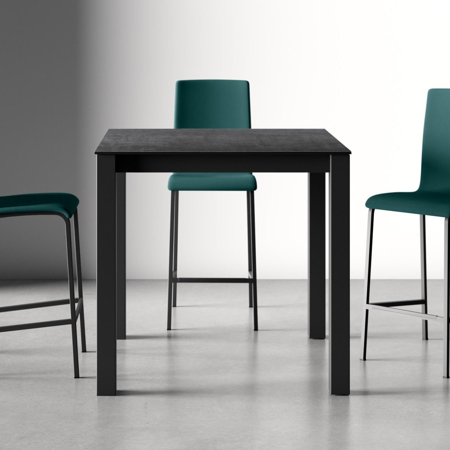 Table mange-debout contemporaine - MULTIPLUS - Cancio - en stratifié / en verre trempé / en ...