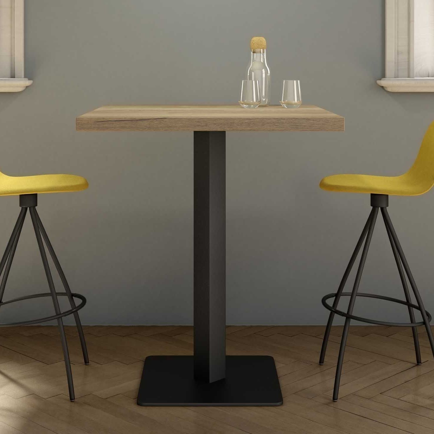 Table mange-debout contemporaine - IBERO - Cancio - en stratifié / en verre / en céramique