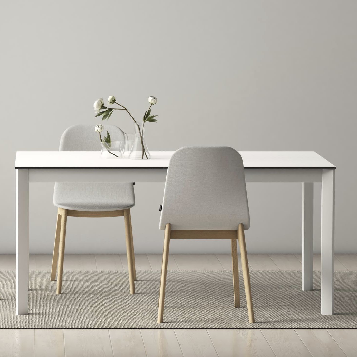 Table contemporaine - MULTIPLUS - Cancio - en verre / en stratifié / en céramique