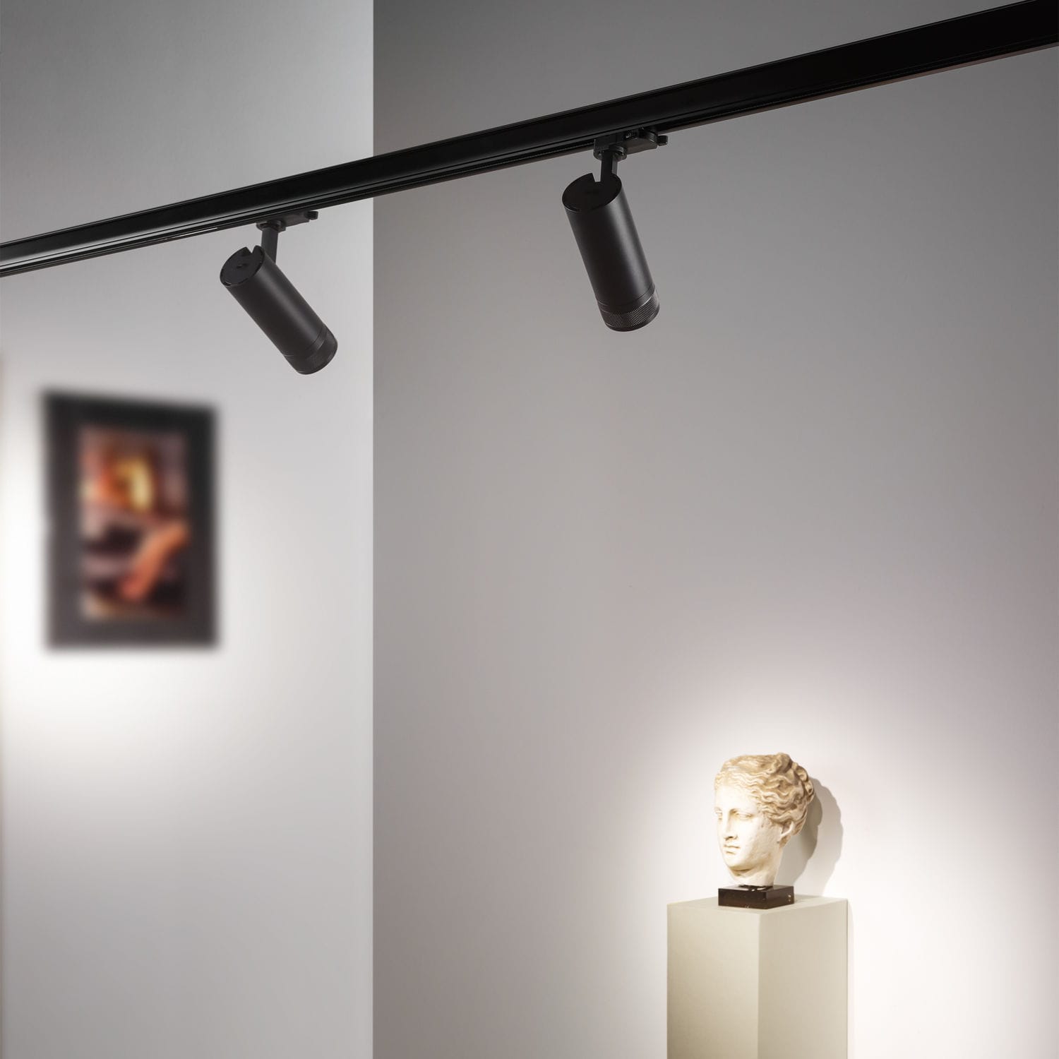 Éclairage sur rail à LED - EOS - Ideal Lux S.r.l. - rond / en aluminium ...