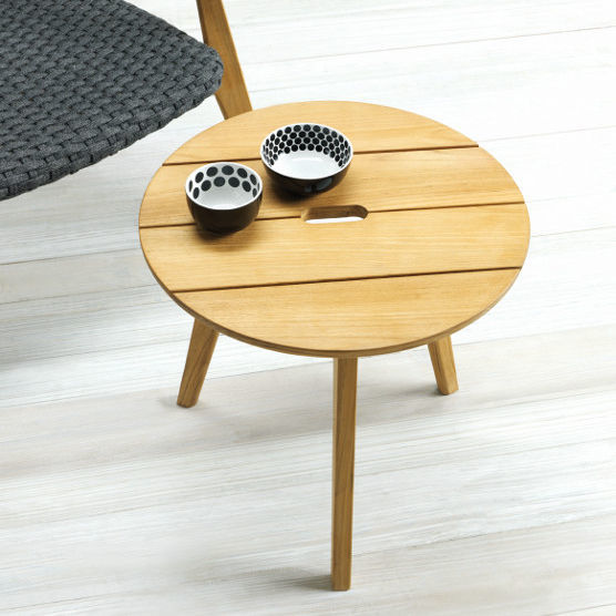 Table basse contemporaine - Knit - Ethimo - en teck / avec piètement en teck / rectangulaire