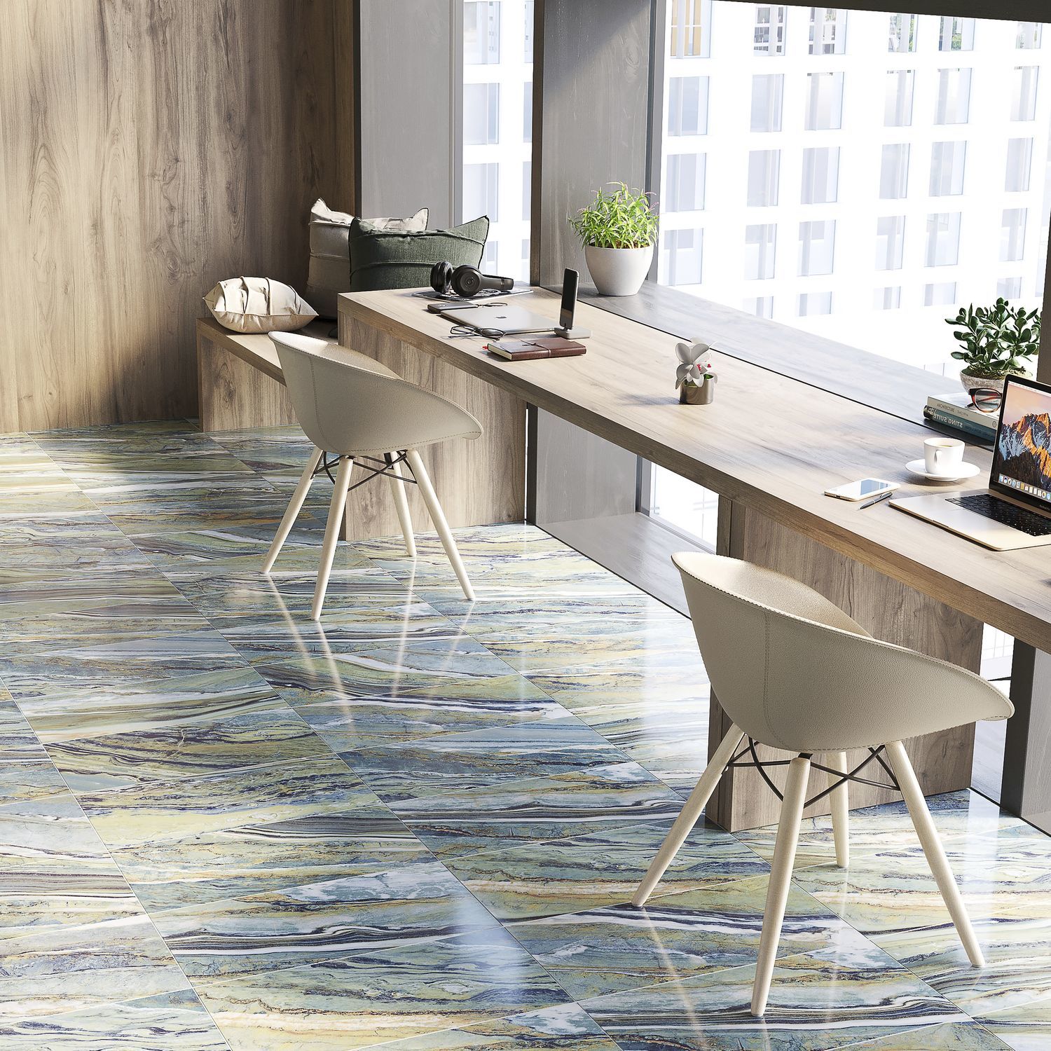 Carrelage en grès cérame - GRACE - Stanton Carpet Corporation - poli / d'intérieur / de salle de ...