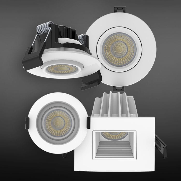 Downlight encastré - R3-9B - RAB Lighting - à LED / cintrable / intérieur