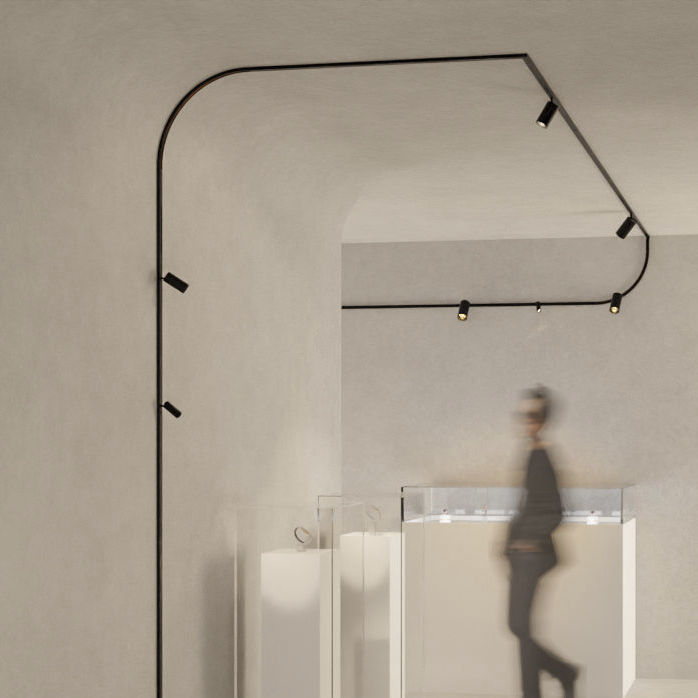 Éclairage sur rail à LED - TICTOK CURVED - Forma Lighting Italia Srl ...