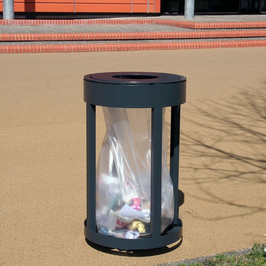 Support de sac poubelle public - JACK - ACCENTURBA - au sol / en acier ...