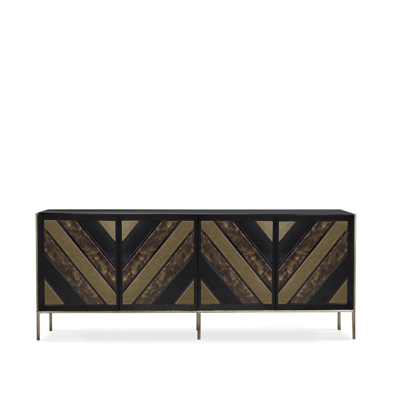 Buffet contemporain - OPIUM - KOKET Love Happens - en bois laqué / en métal