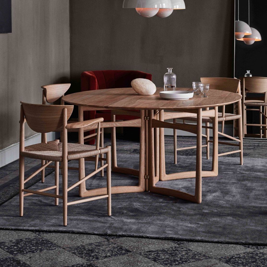 Table contemporaine - DROP LEAF - Andtradition - en bois massif / avec ...