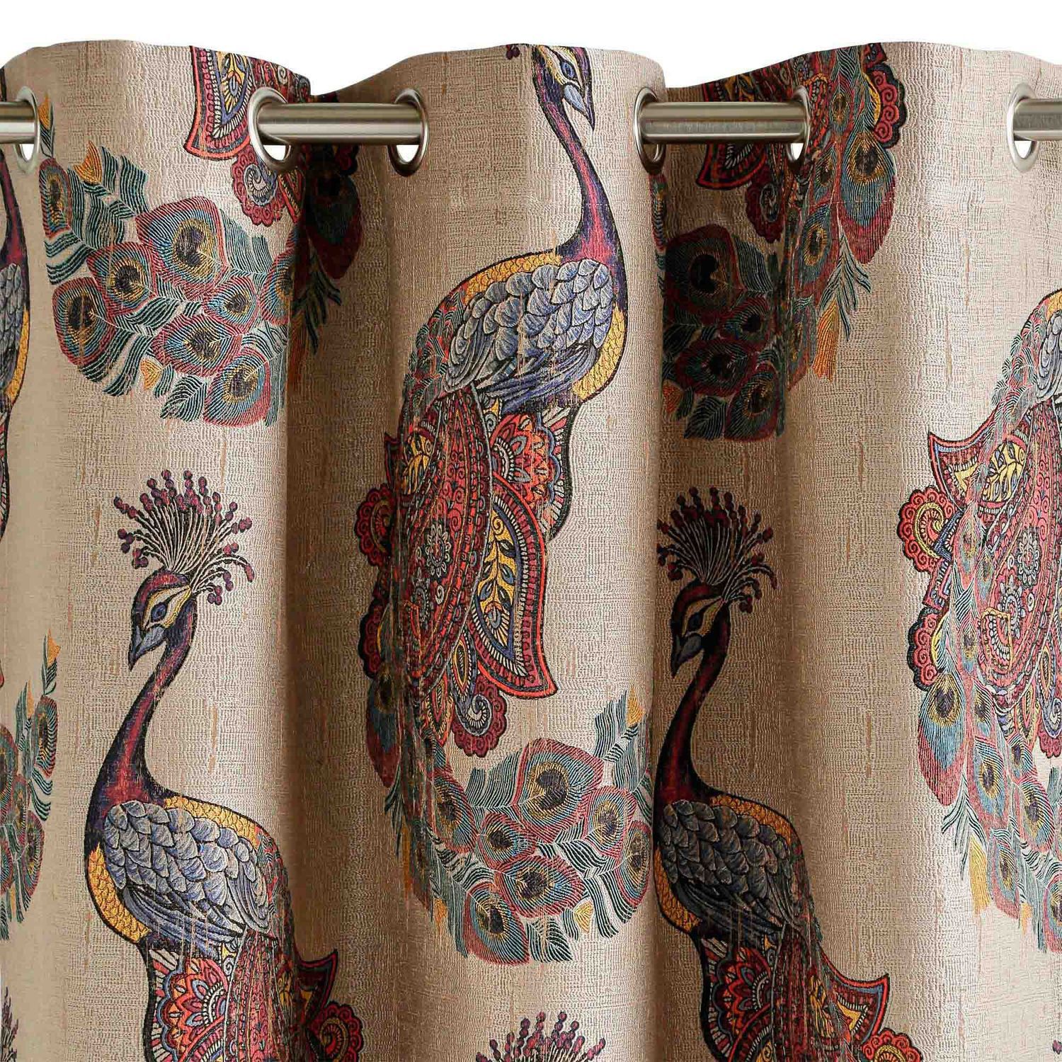 Rideau à motif animalier - INDRA - MADURA - à oeillets / en polyester ...