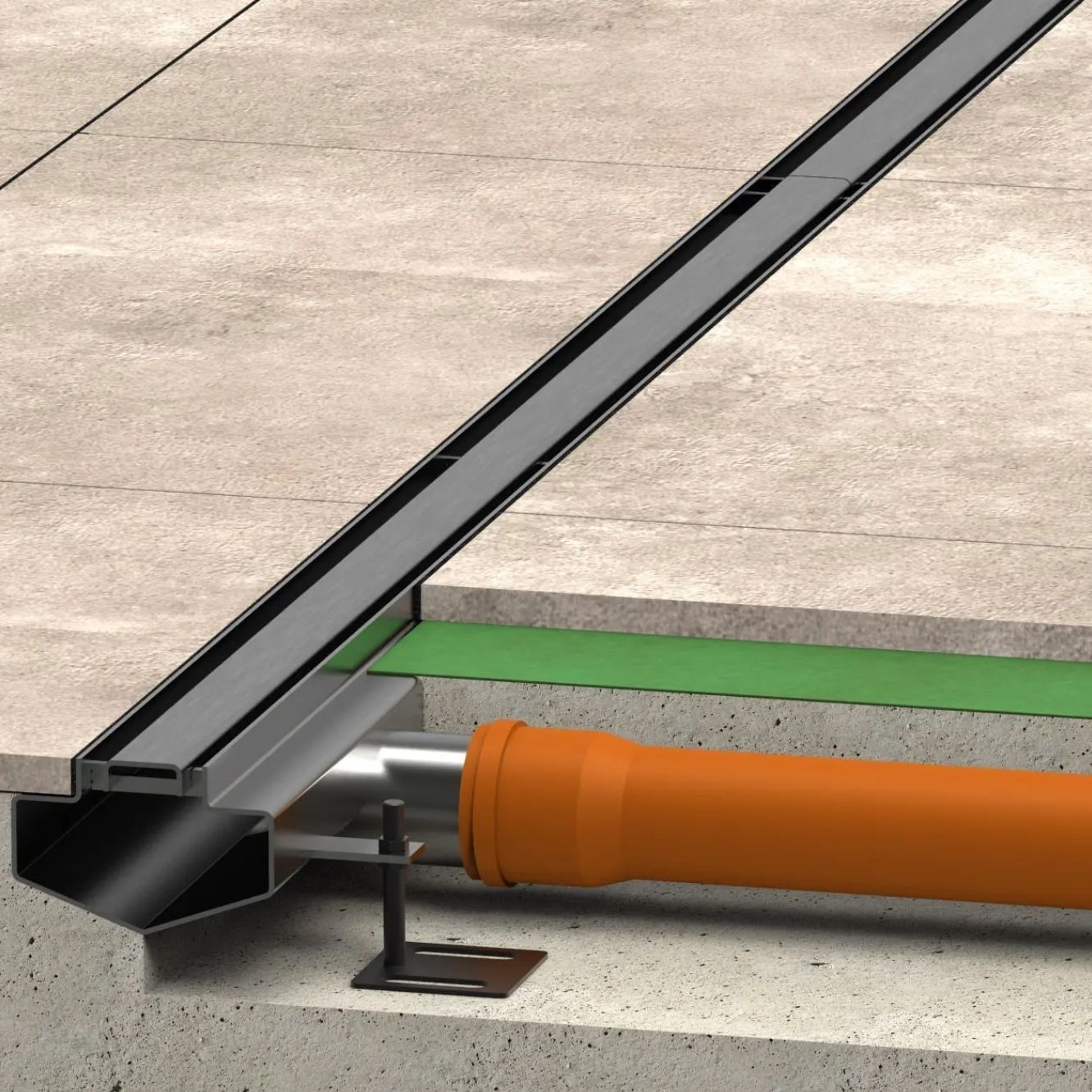 Caniveau à fente - DOUBLE - fratelli malin srl - en acier inox / pour ...