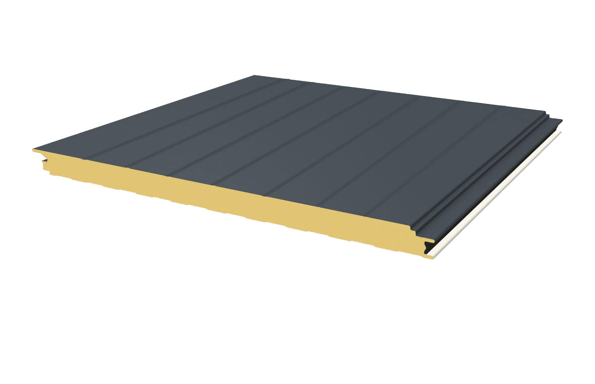 Panneau sandwich pour bardage - JI WALL 1000FC PIR PLANCHETTE - Joris Ide - face métallique ...