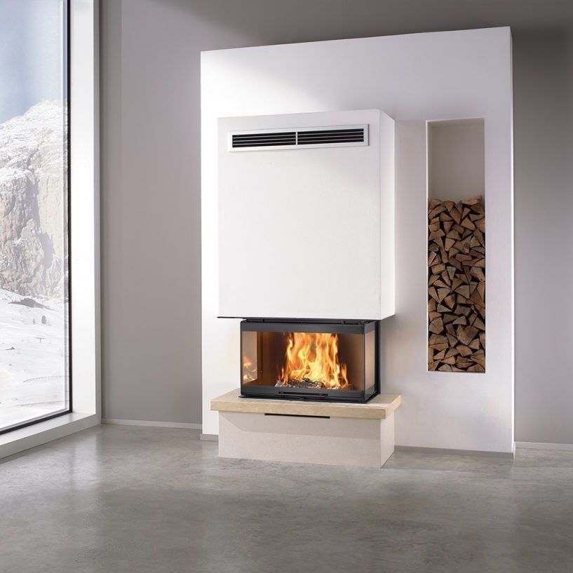 Foyer fermé à bois - Bayard 80 - DEVILLE - à 1 face / en acier