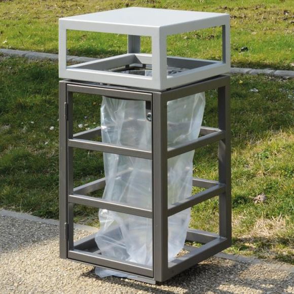 Support de sac poubelle public - ZEO - univers & cité | mobilier urbain ...