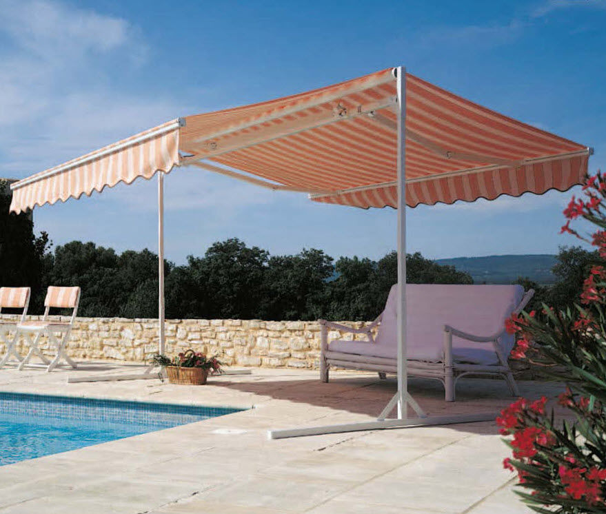 Store banne autoportant - PLAZA - FRANCIAFLEX - manuel / de terrasse ...