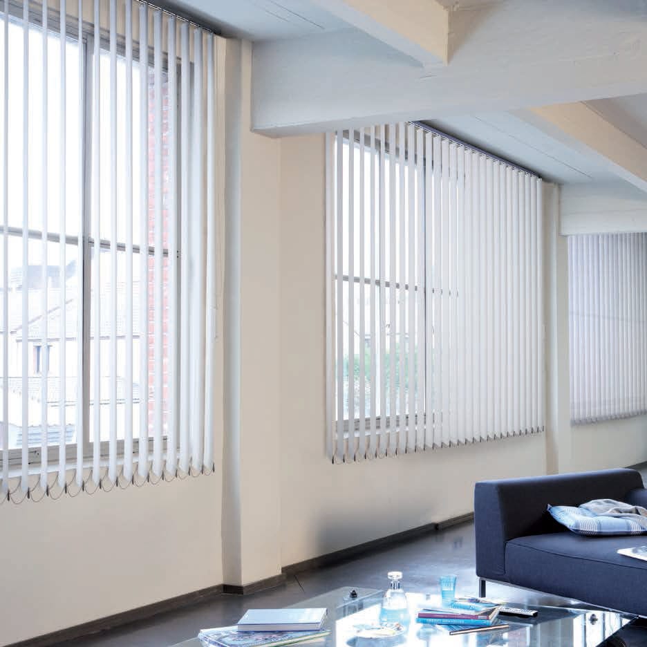 Store à bandes verticales - FRANCIAFLEX - pour fenêtre / en tissu / en ...