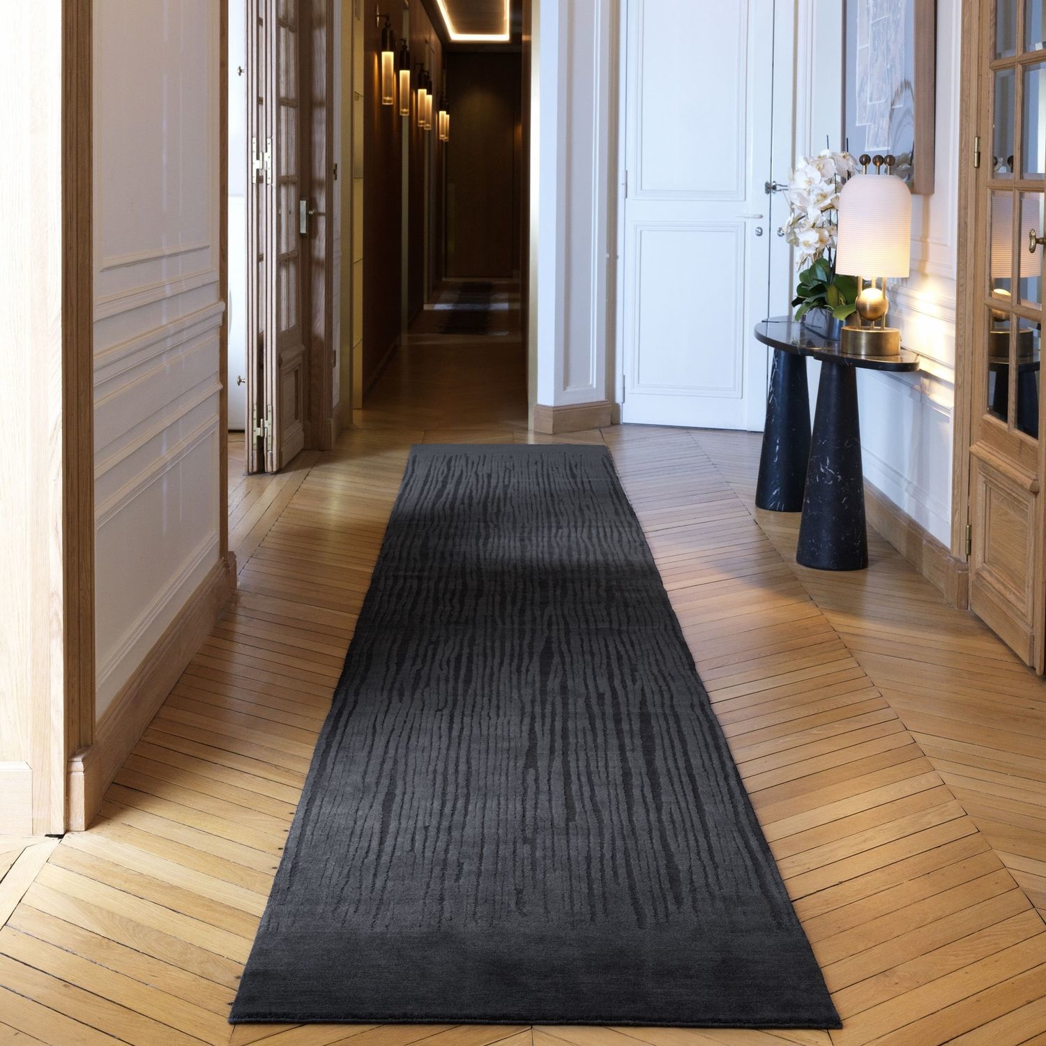 Tapis contemporain - NIGHT - LELIEVRE - à motif / en laine / en soie