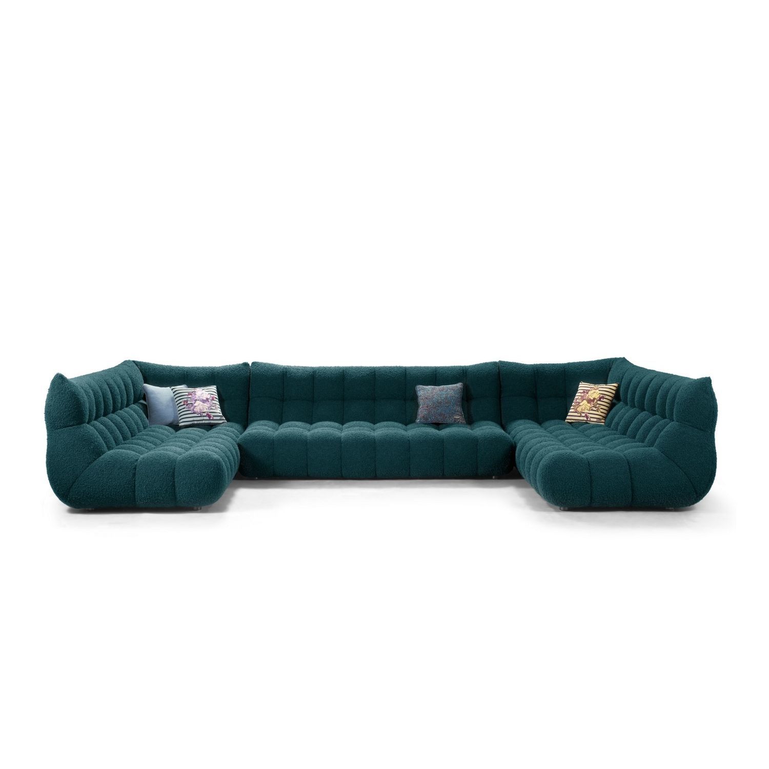 Canapé modulable - SETUP - ROCHE BOBOIS - contemporain / en tissu / gris