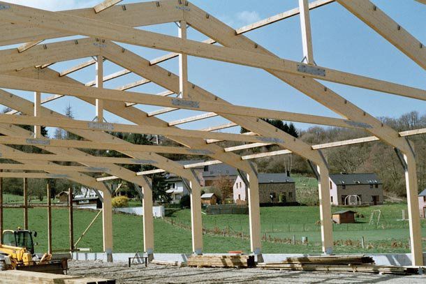 Portique en bois lamellé-collé - RENDEUX - Artbois SA