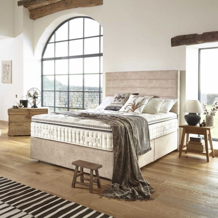 Matelas double - Canberra 8,500 - HARRISON SPINKS - en viscose / blanc ...