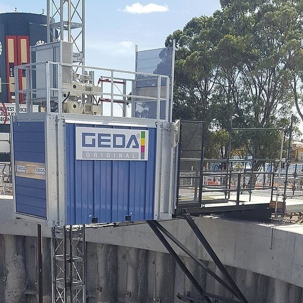 Monte-charge pour fortes charges - PH 2737 - GEDA GmbH - pour chantier ...