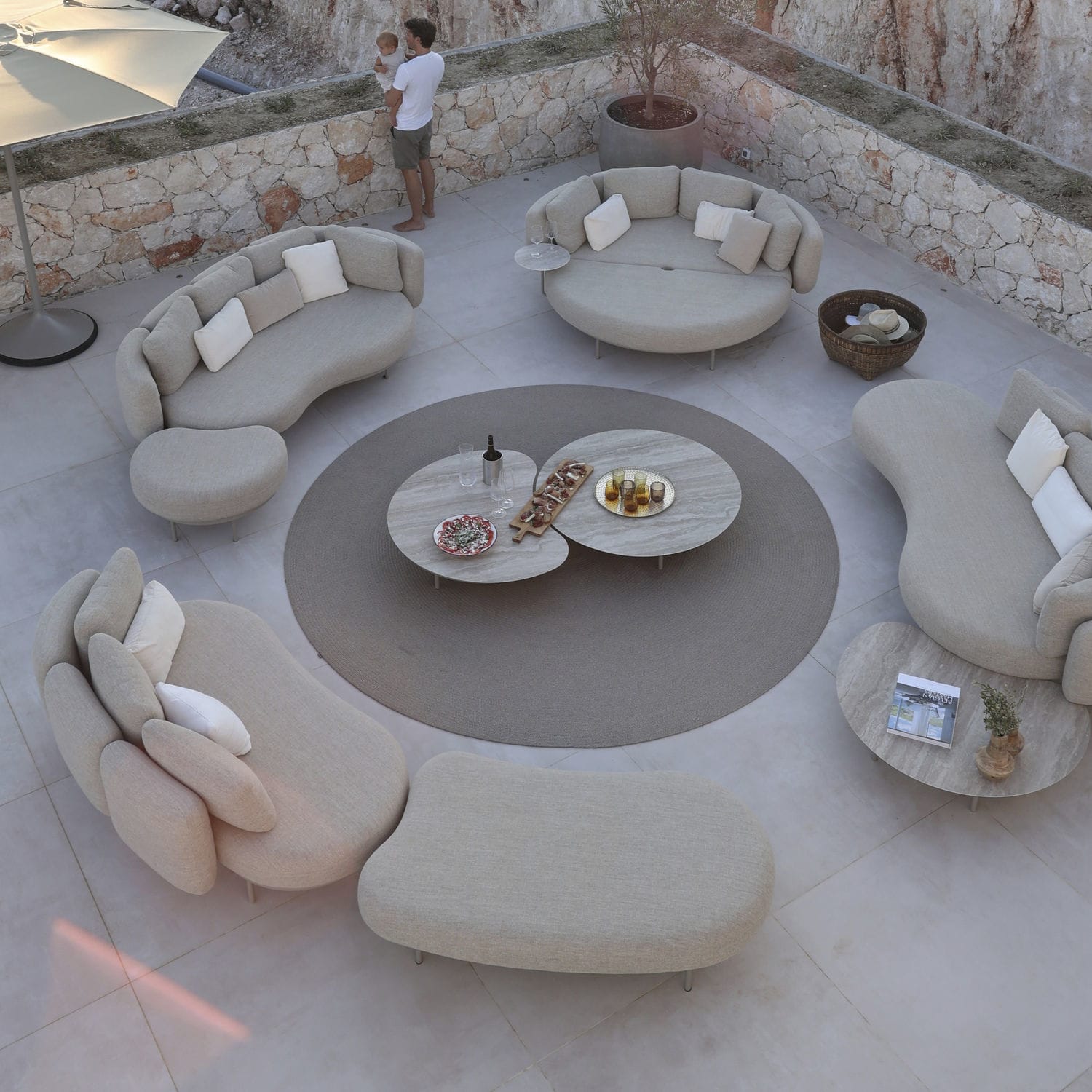 Tapis contemporain - RUG240 - Royal Botania - uni / en polyoléfine / en ...