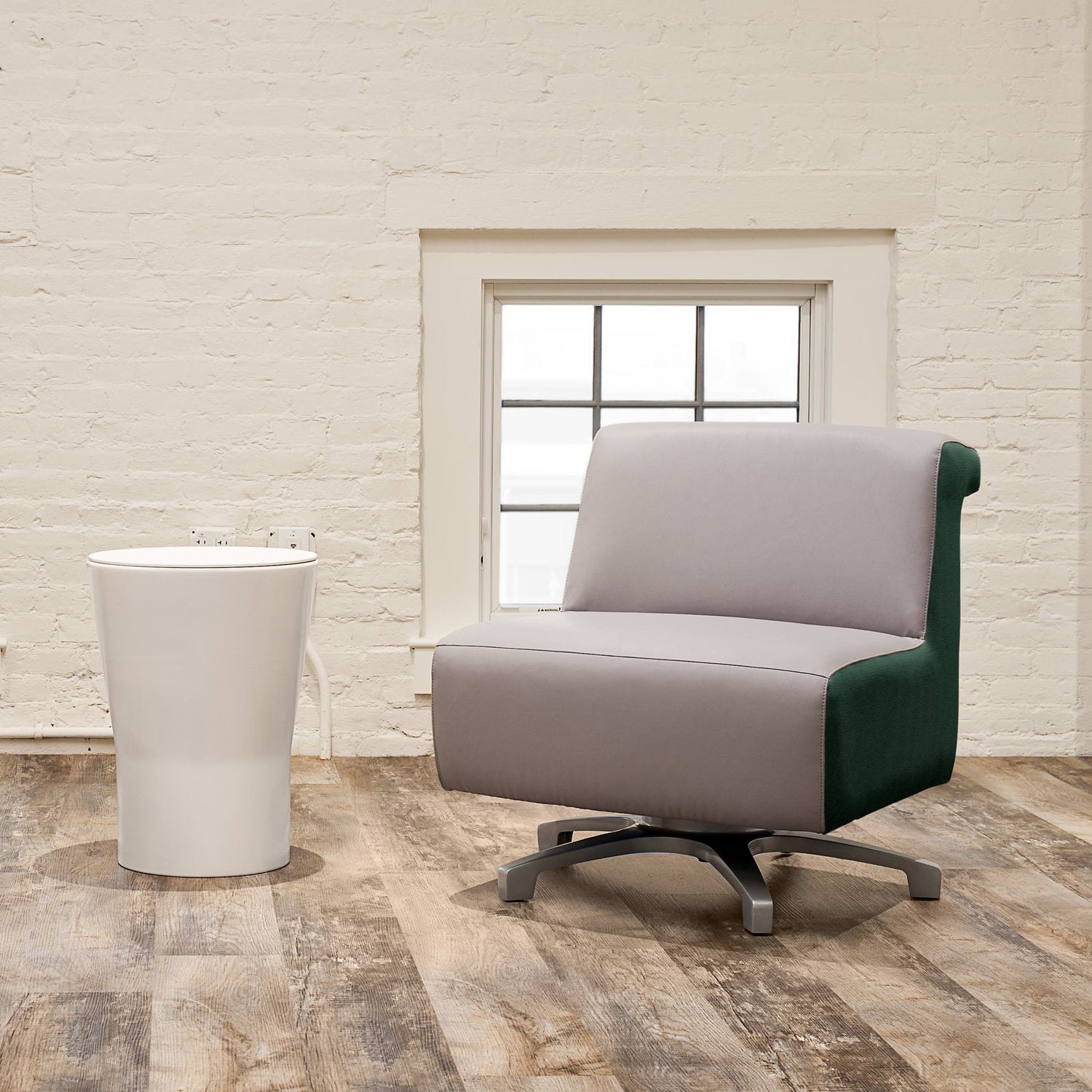 Chauffeuse contemporaine - LINGER - Allsteel - en tissu / en métal / à ...