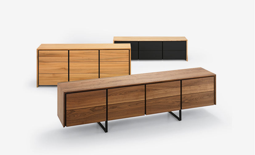 Buffet contemporain - ENNA - girsberger - en bois