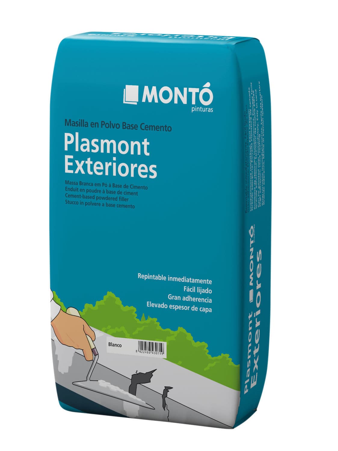 Mastic à base de ciment - PLASMONT R20 - PINTURAS MONTO - adhésif / de ...