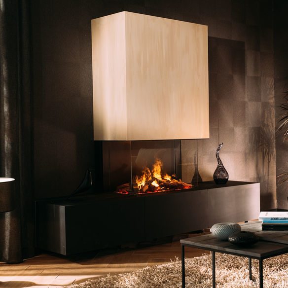 Foyer fermé électrique - E-MATRIX MOOD 800-500 III - Faber - à 3 faces ...