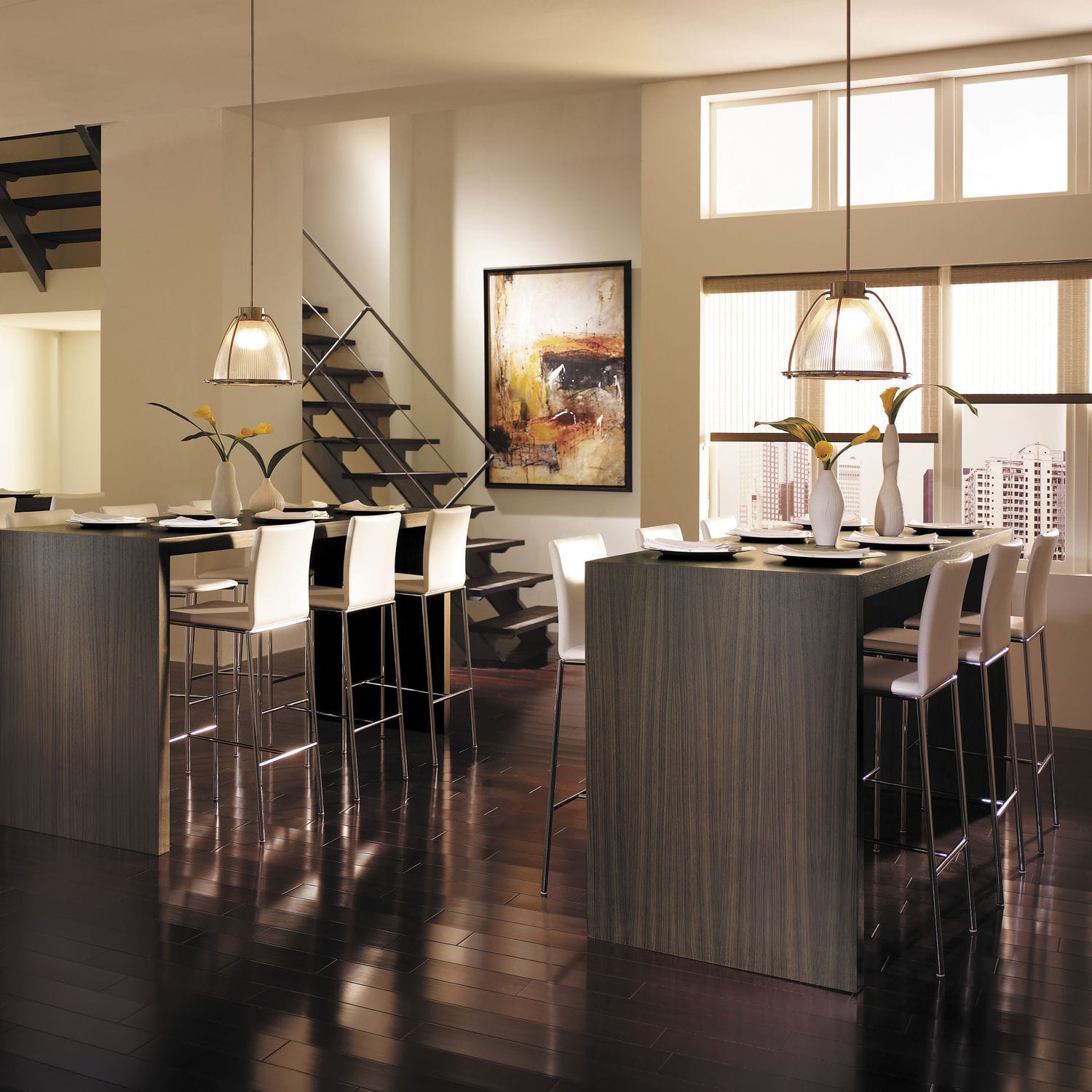 Table mange-debout contemporaine - PRAT - DAVIS - en bois ...