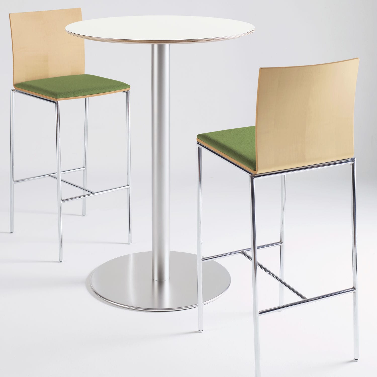 Table mange-debout contemporaine - VEER - DAVIS - en bois / ronde / carrée