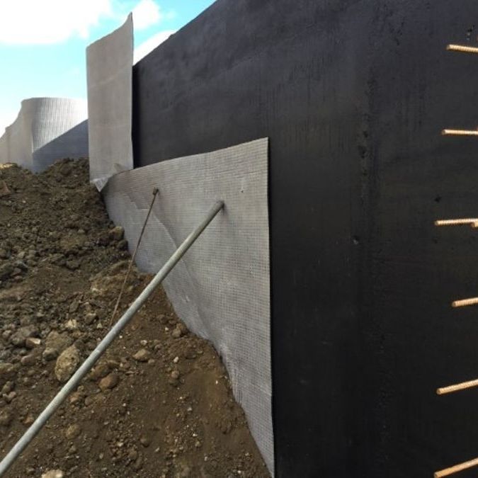 Géotextile non-tissé - HydroBond 410 GeoDrain - Newton Waterproofing Systems - en polyéthylène ...