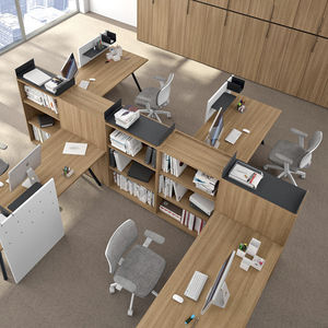 Bureau de direction - LEGODESK - Della Rovere - contemporain / en chêne ...