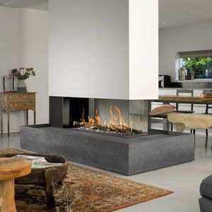 Cheminée à gaz - VERTICAL BELL 3 - Bellfires - à encastrer / double ...