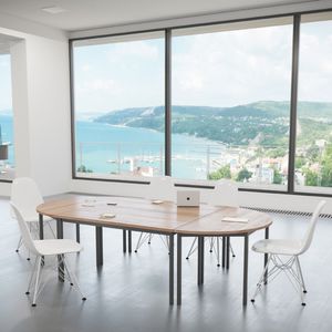 Table contemporaine - EUREKA - Buronomic - en bois / avec piètement en ...