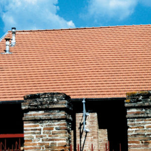 Tuile mécanique - HP 10 HUGUENOT - EDILIANS - en terre cuite / lisse