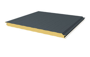 Panneau sandwich pour bardage - JI VULCASTEEL WALL 1000FC LINÉAIRE - Joris Ide - face métallique ...