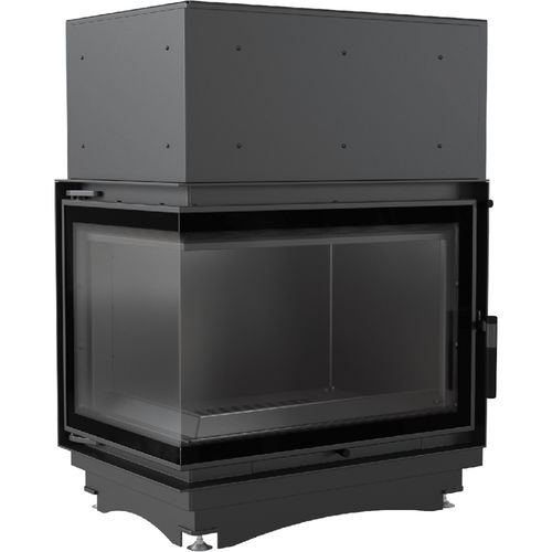 Insert de cheminée d'angle - ZUZIA/PW/BL/15/BS/W/DECO - KRATKI - à bois ...