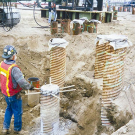 Pieu à tube battu - HEL-COR® - Contech - en acier / de fondation / tubé