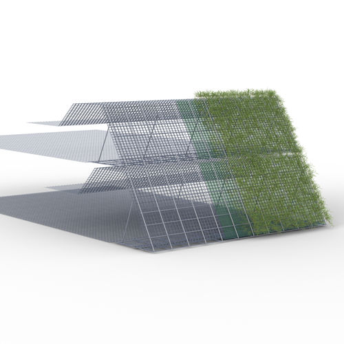 Géogrille de protection - Fortrac NATURE - Huesker - pour mur de ...