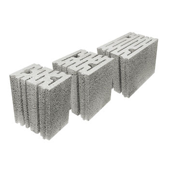 Bloc de béton allégé - Technitherm - pour mur / pose à joint mince