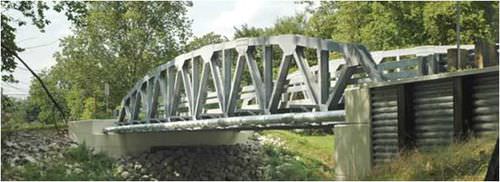 Pont en aluminium - CAMBRIDGE - Short span steel - à treillis / routier