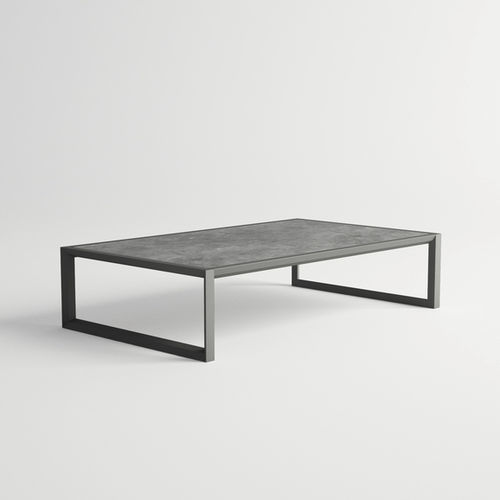 Table basse contemporaine - NUBES - 10Deka - en HPL / avec piètement en aluminium / rectangulaire