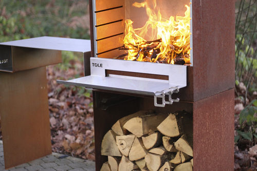 Table de préparation en inox - TABLETTE AMOVIBLE - TOLE the outdoor ...