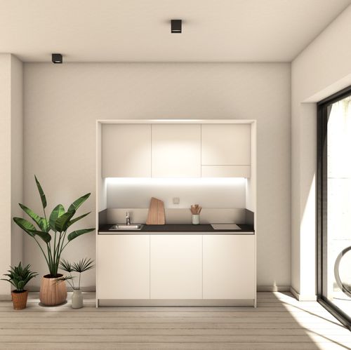 Mini cuisine moderne - ARIA 184 - MiniCucine.com - compacte / en ...